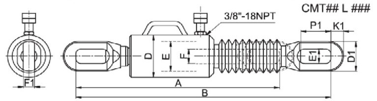 CMT#L - Spring Return, Aluminium Pulleys - Abdex Hydraulics