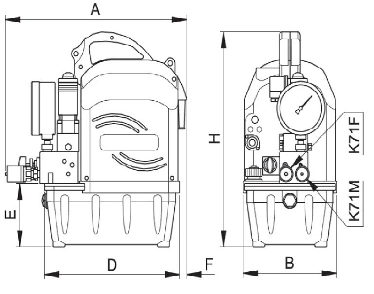 MDW - 700 Bar Hydraulic Power Packs For Torque Wrenches of Small and ...