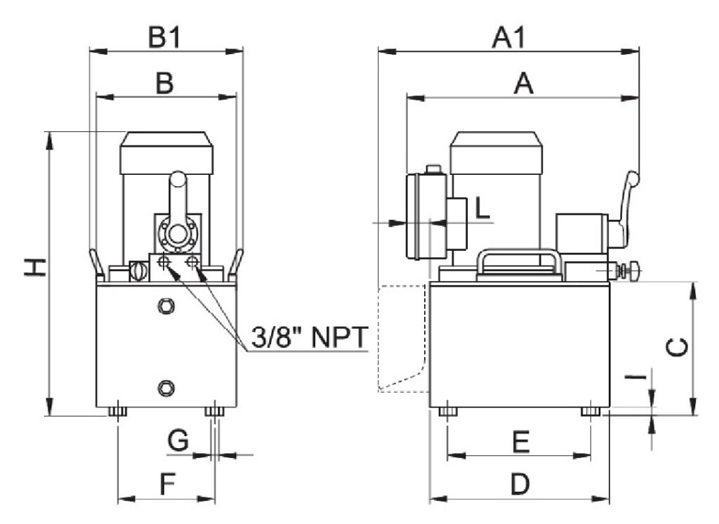 ME - Modular Power Packs With 3-Phase Electric Motor - Abdex Hydraulics